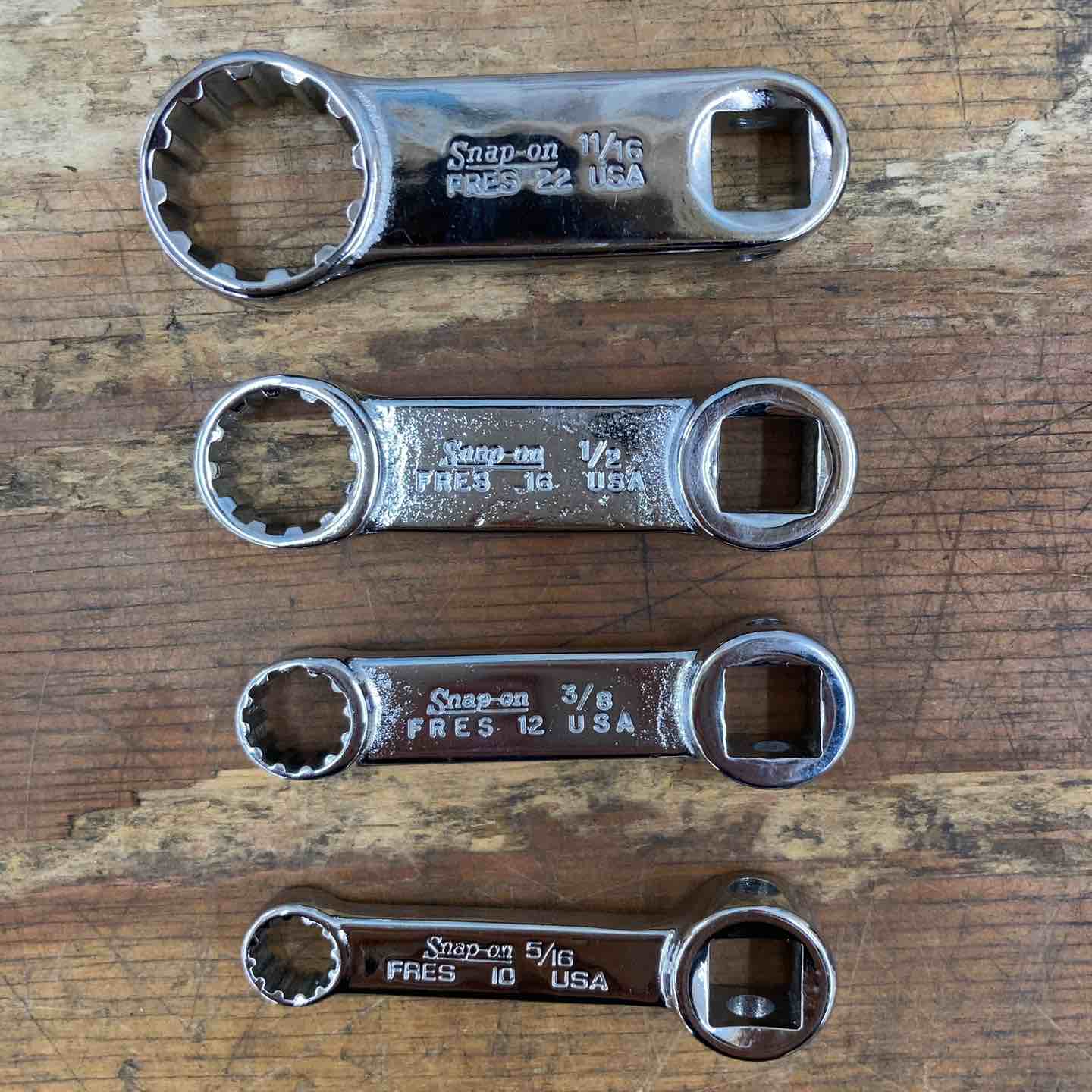 【中古品】 スナップオン(Snap-on)スプライントルクアダプター 4本セット FRES10, 12, 16, 22 インチ【柏店 ...