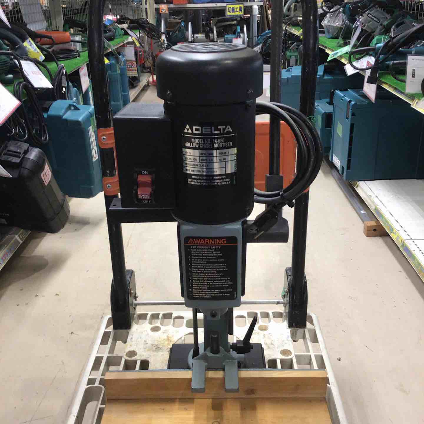 【店頭受取り限定】DELTA 角ノミ Hollow Chisel Mortiser 14-650【町田店】 – アクトツールオンラインショップ